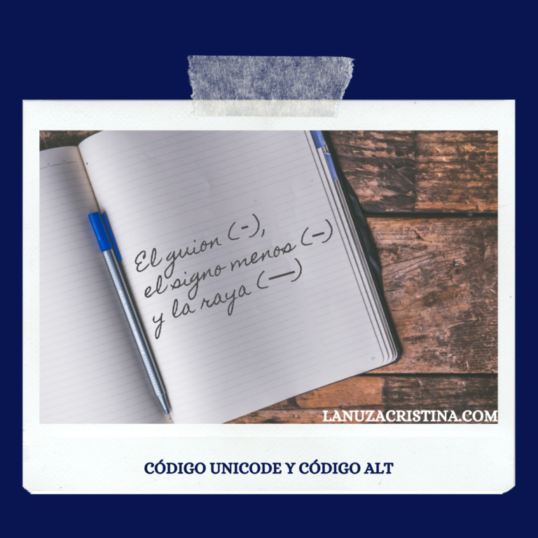 El guion, el menos, la semirraya y la raya: código Unicode, atajos de ...