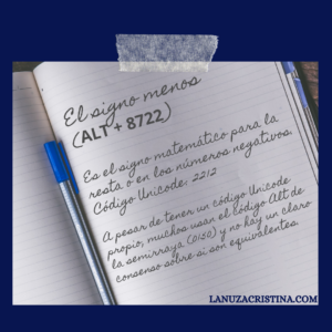 El guion, el menos, la semirraya y la raya: código Unicode, atajos de ...